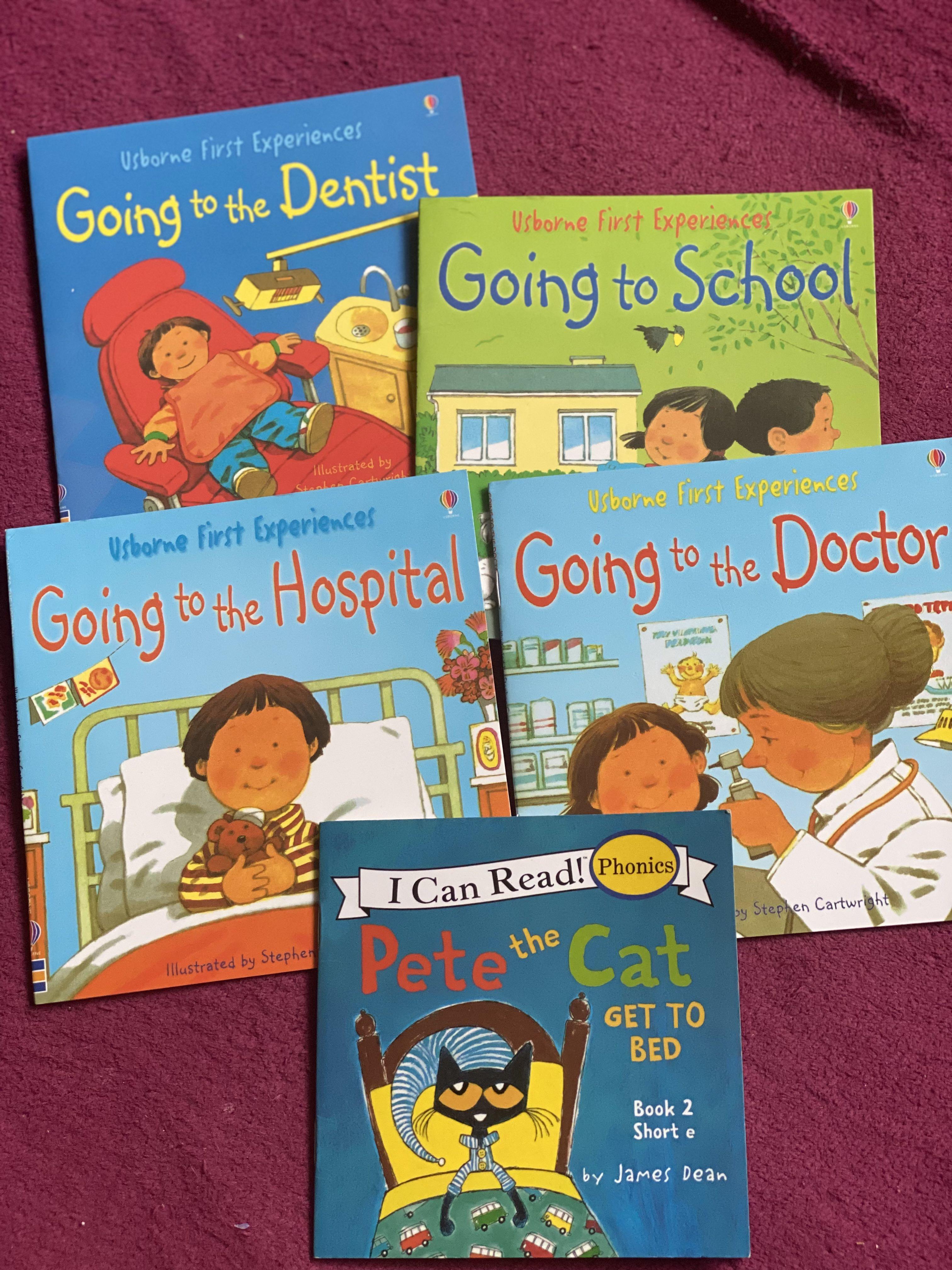 Usborne First Experiences Books (Going to school/dentist/hospital ...