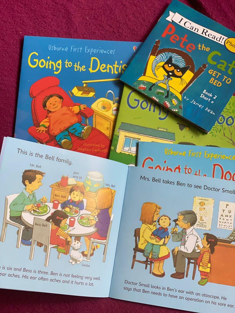 Usborne First Experiences Books (Going to school/dentist/hospital ...