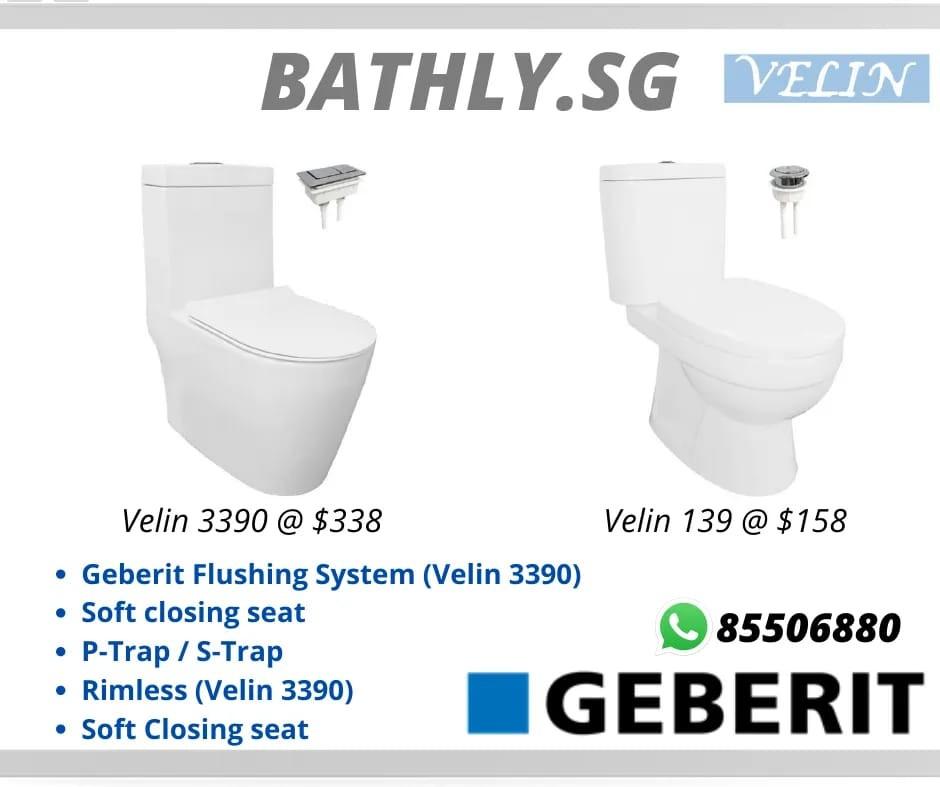Velin toilet bowl - Geberit Flushing system, Furniture & Home Living ...