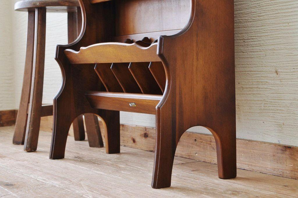 Karimoku colonial-style 2-tier slipper/ shoe rack entryway accent ...