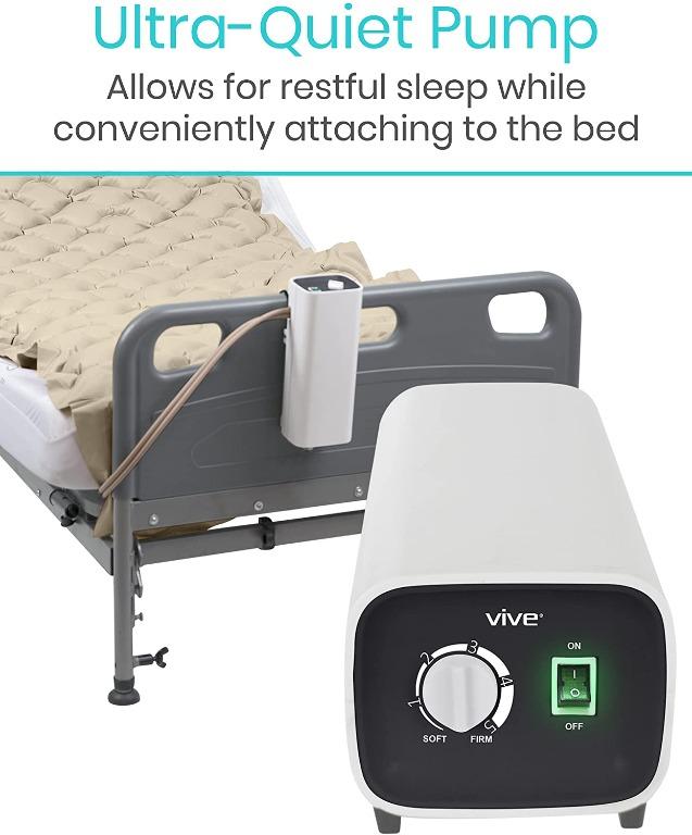 "Vive Alternating Pressure Mattress - Includes Electric Pump System and ...