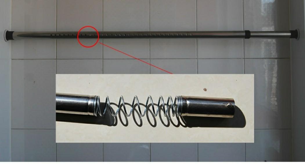 Wall hanger rod (no drill), Furniture & Home Living, Home Improvement ...