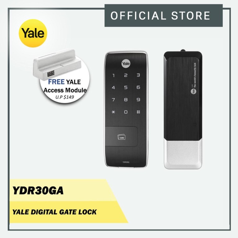 Yale YDR30GA Digital Gate Lock [Free Yale Access Module] (SKU:YL308 ...