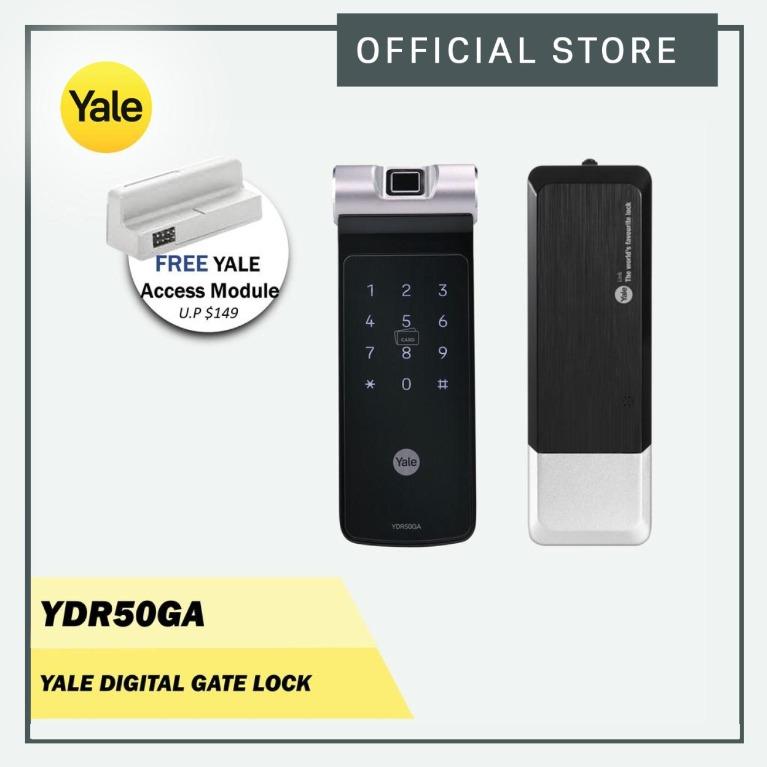 YDR50GA Biometric Link Digital Gate Lock (FREE Yale Access Module) (SKU ...