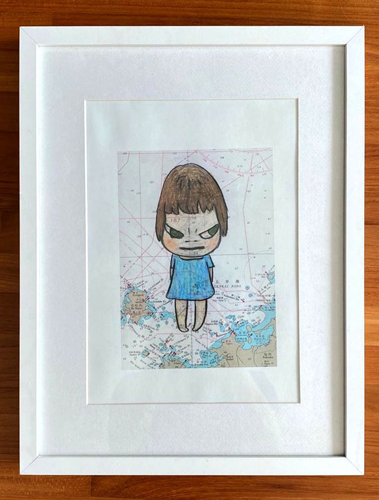Yoshitomo Nara Prints with Frame, Hobbies & Toys, Stationery & Craft ...