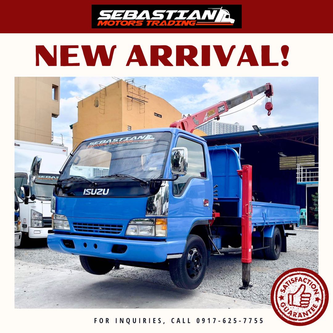 2020 Isuzu Elf Self-Loading with Unic Boom Crane 3-Section 2.6T 4HG1 In ...