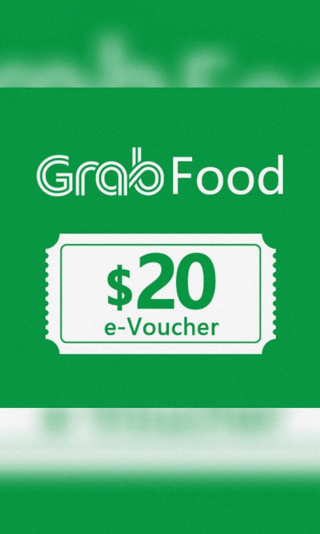 $20 Grab Food e-Voucher, Tickets & Vouchers, Vouchers on Carousell