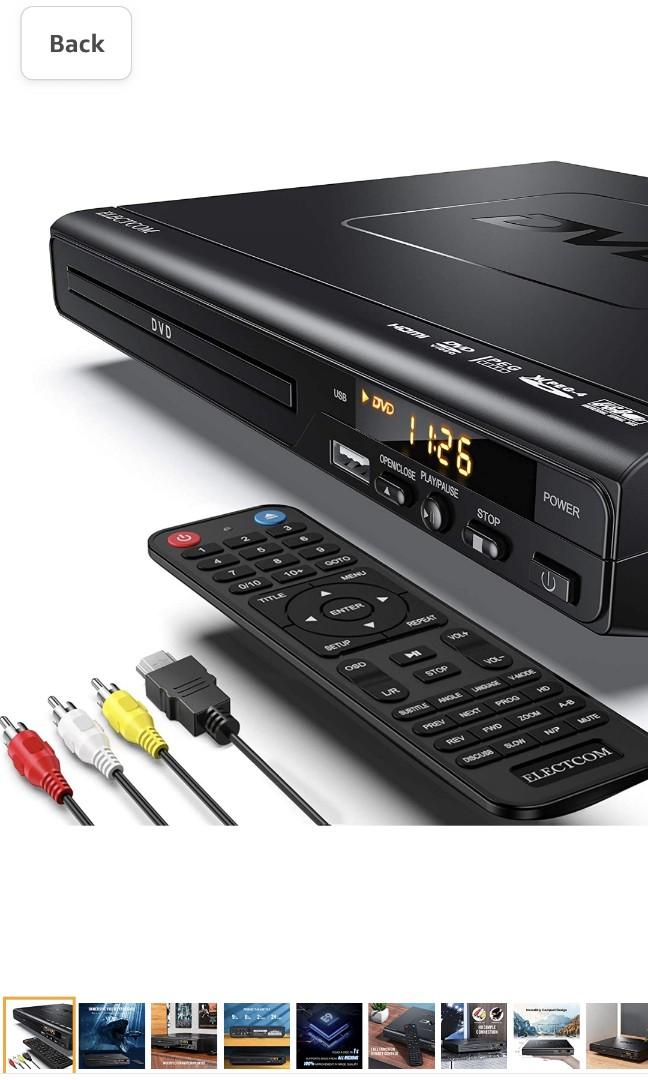 (2925)ELECTCOM DVD Player - DVD Player with HDMI Cable for TV, Multi ...