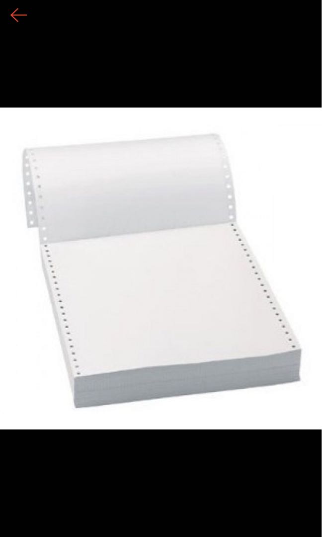 2 Ply Computer Form Blank Form NCR white, Hobbies & Toys, Stationery ...