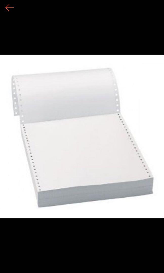 2 Ply Computer Form Blank Form NCR white, Hobbies & Toys, Stationery ...
