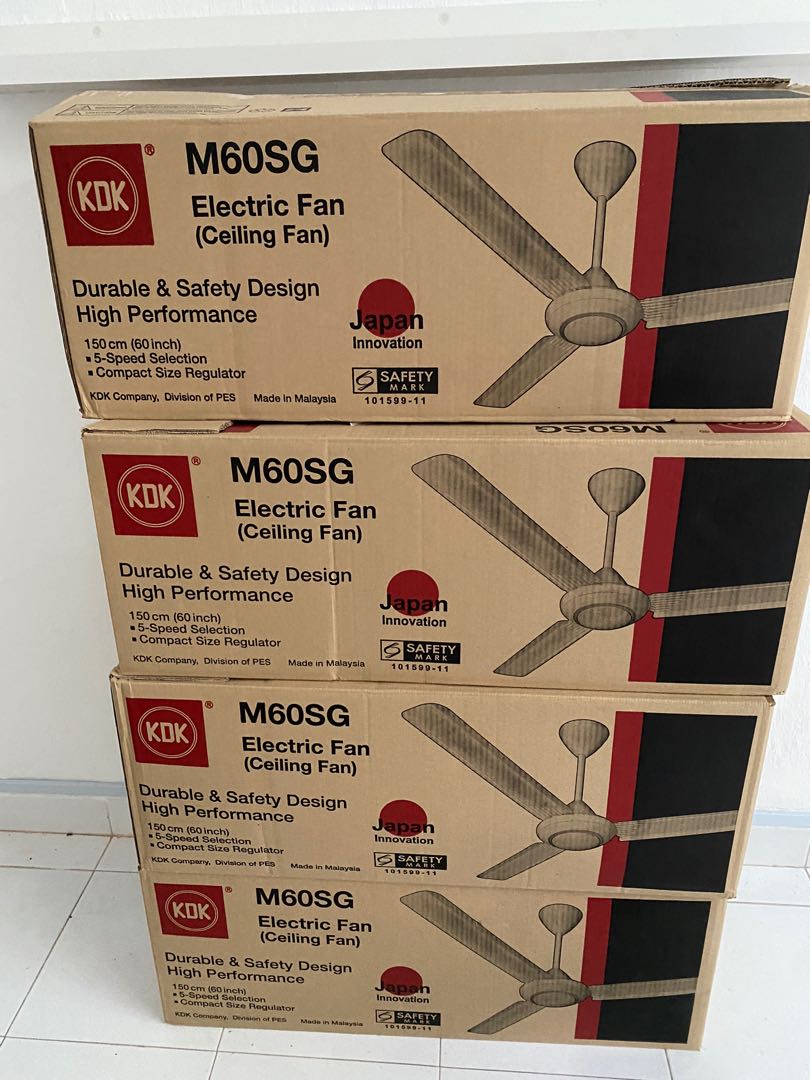 12x White KDK Japanese Electric Ceiling Fans, Furniture & Home Living ...