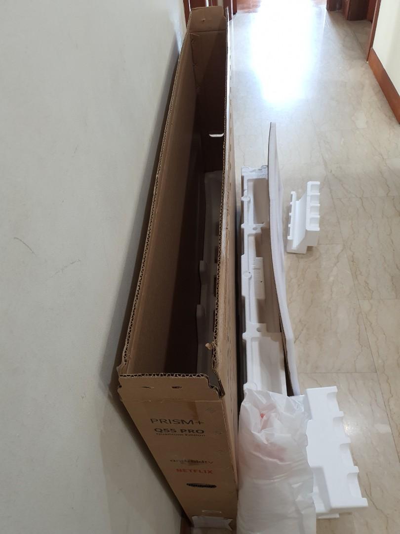 55" Flat tv Carton Box, TV & Home Appliances, TV & Entertainment, TV ...