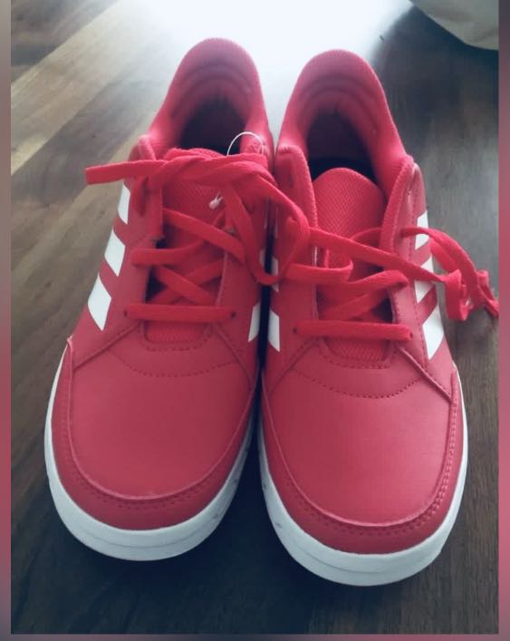 Adidas Walkers in Classic Red, Women's Fashion, Footwear, Sneakers on ...