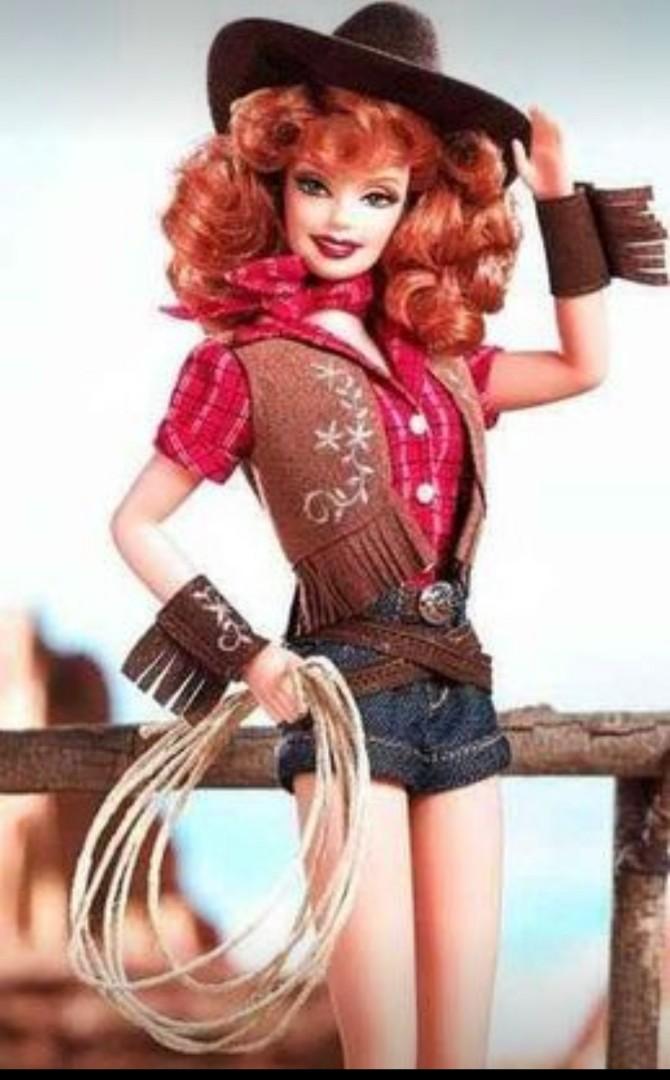 BARBIE Pin-up Girls Collection- Way out West (Gold Label), Hobbies ...