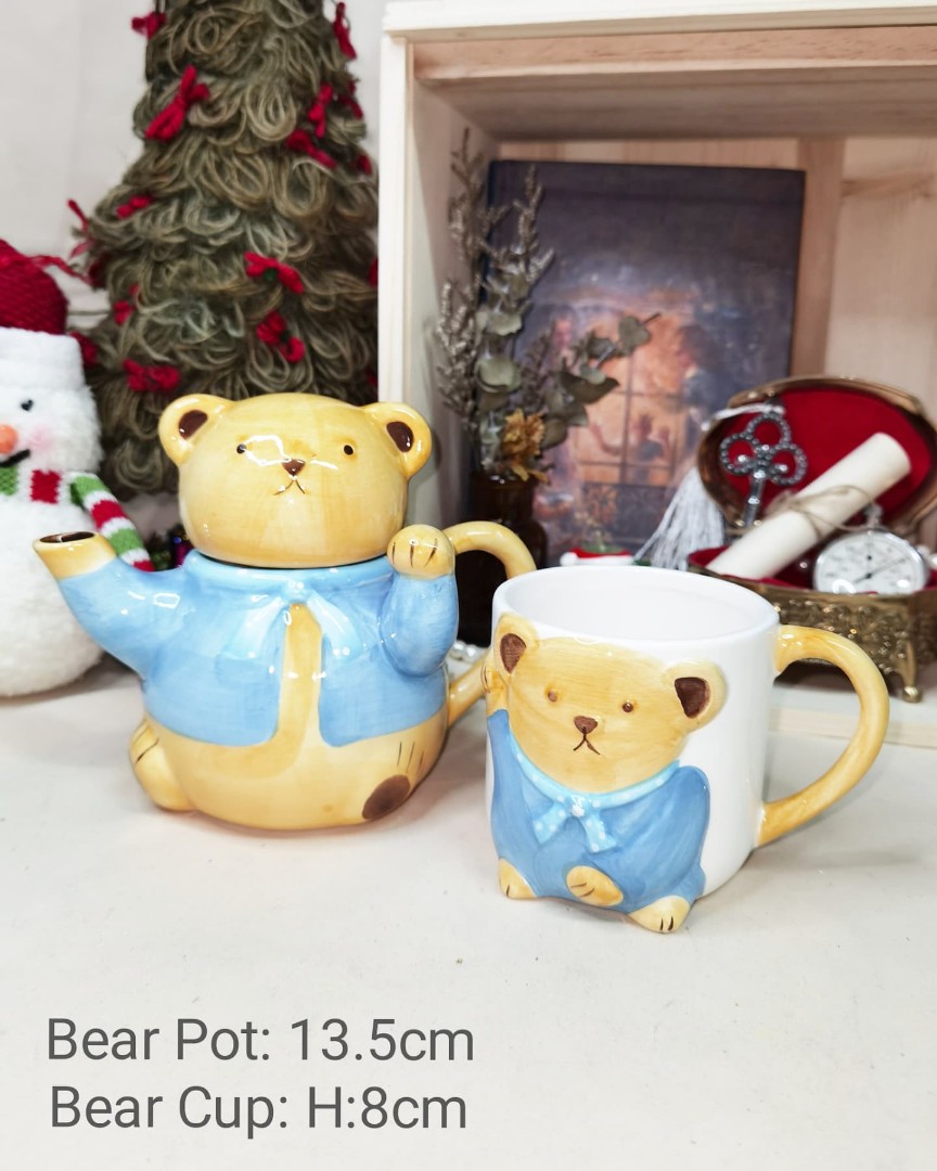 Bear tea set, Furniture & Home Living, Kitchenware & Tableware, Coffee ...