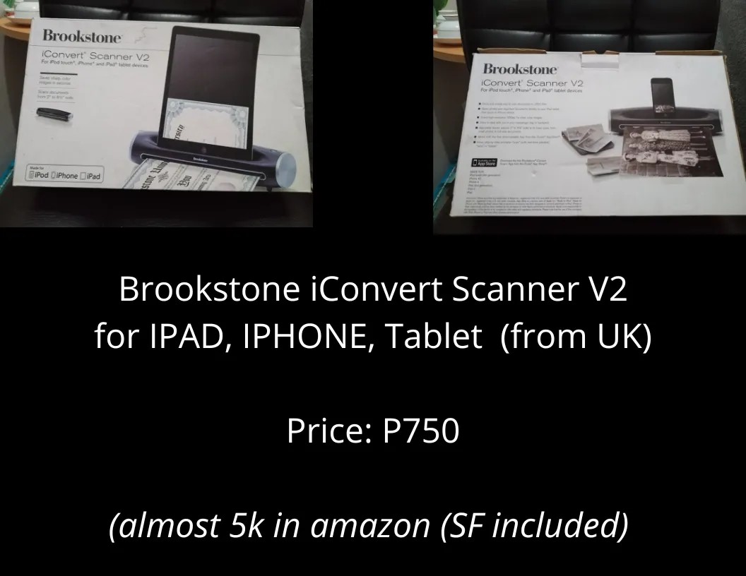 BROOKSTONE ICONVERT SCANNER V2, Computers & Tech, Printers, Scanners ...