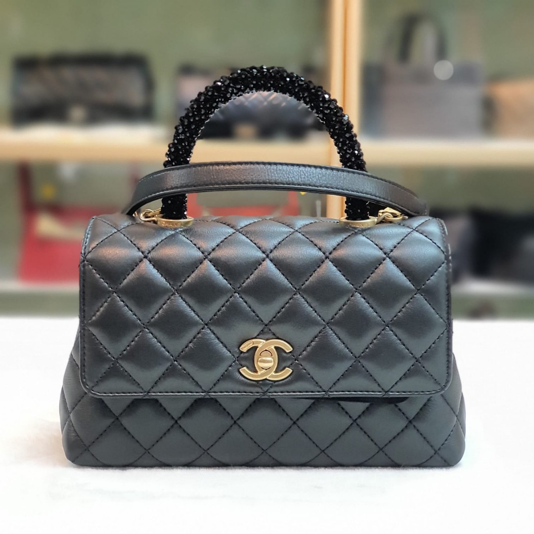 Limited Edition !! Chanel Coco Handle, Luxury, Bags & Wallets on Carousell