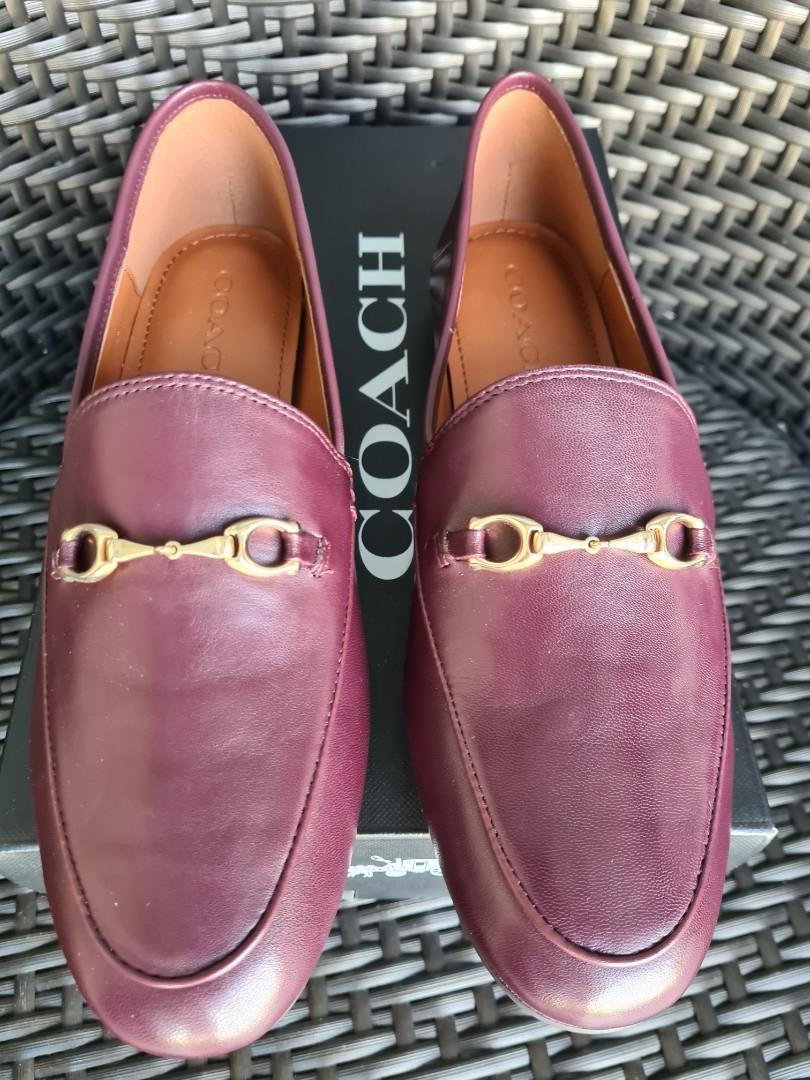COACH Haley Leather Loafer, Luxury, Sneakers & Footwear on Carousell