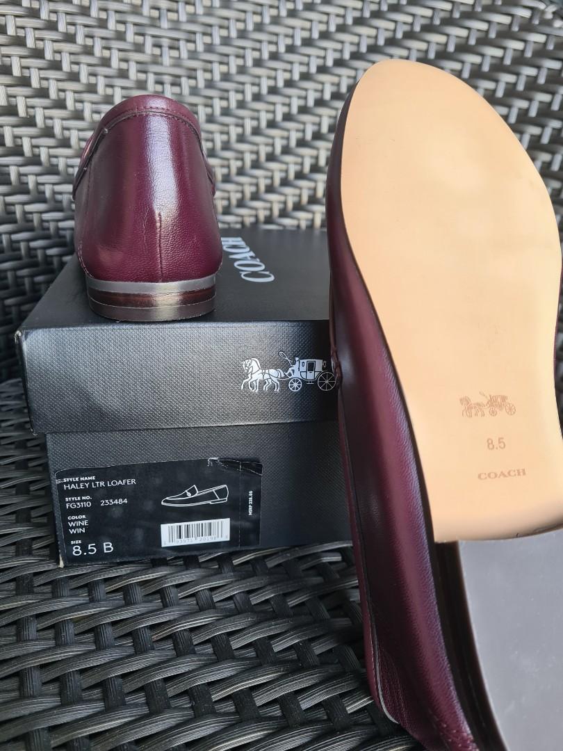 COACH Haley Leather Loafer, Luxury, Sneakers & Footwear on Carousell