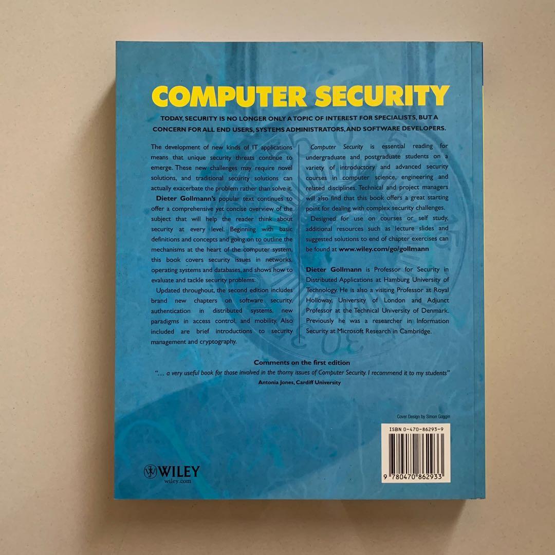 Computer security 2nd edition by Dieter Gollmann, Hobbies & Toys, Books ...