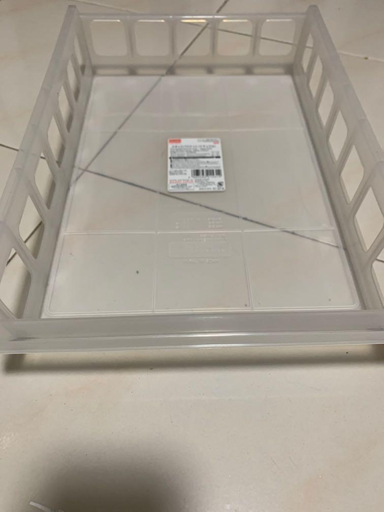 Daiso stack basket (paper storage etc), Furniture & Home Living, Home ...