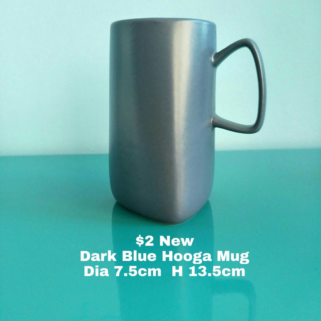 Dark Blue Hooga Mug, Furniture & Home Living, Kitchenware & Tableware ...