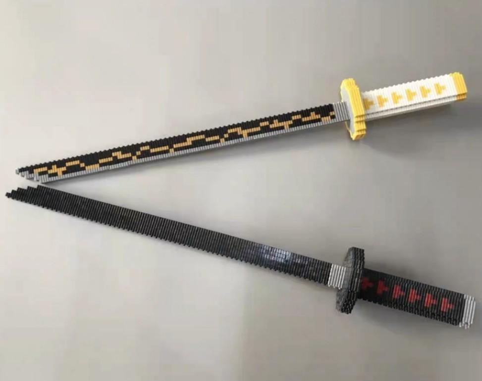Demon Slayer tanjiro's sword linkgo blocks, Hobbies & Toys, Toys ...