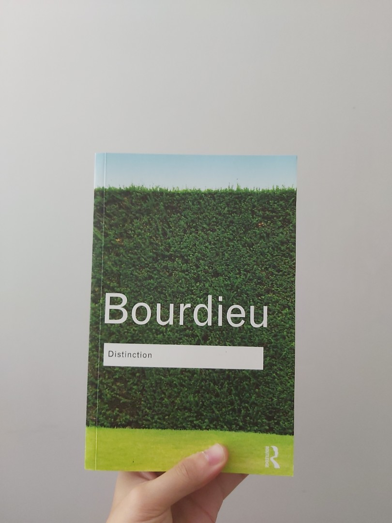 Distinction - Pierre Bourdieu, Hobbies & Toys, Books & Magazines ...