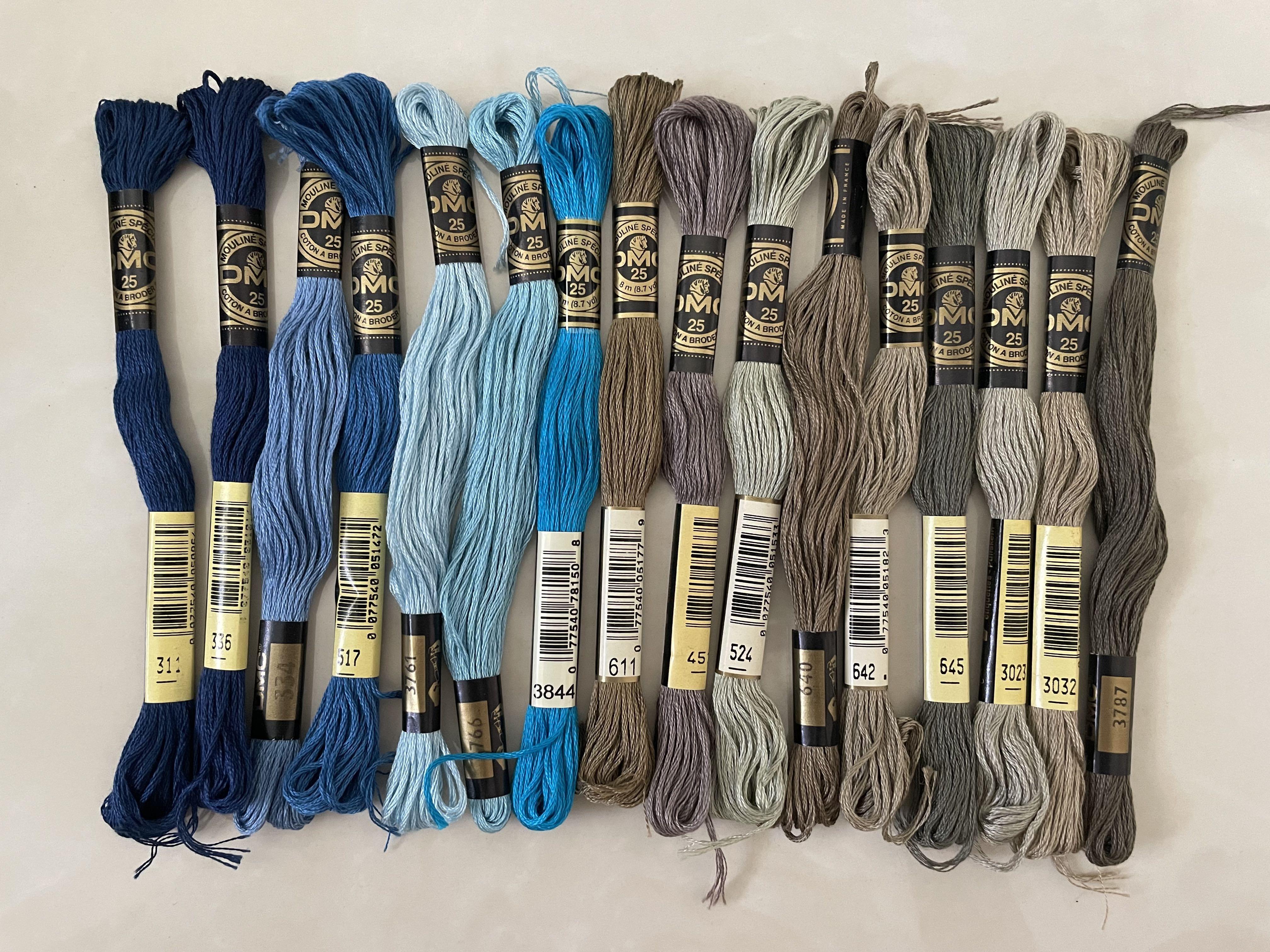 DMC Embroidery Thread (Pack of 15), Hobbies & Toys, Stationery & Craft ...