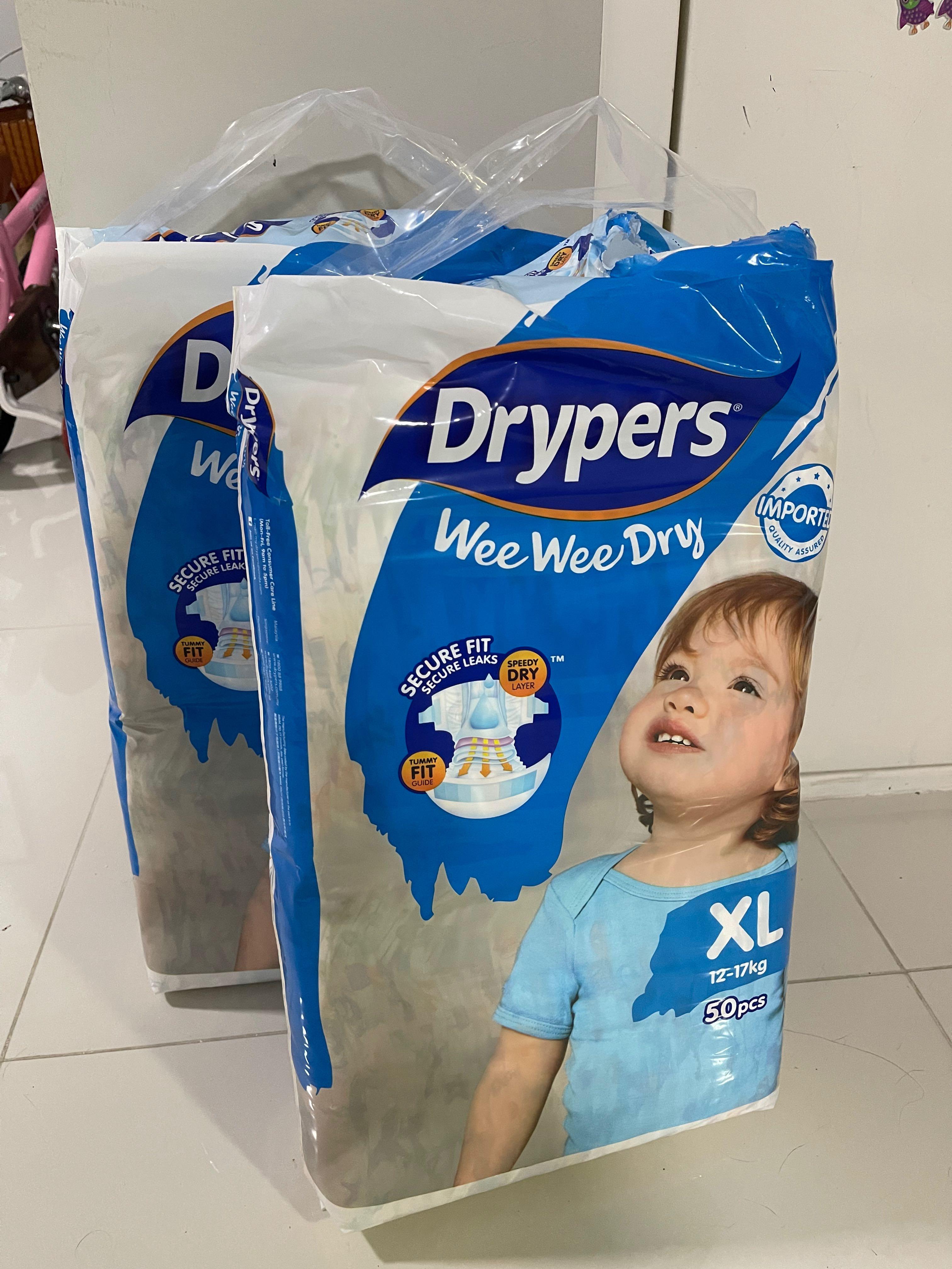 Drypers Wee Wee Dry Tape, Babies & Kids, Bathing & Changing, Diapers ...