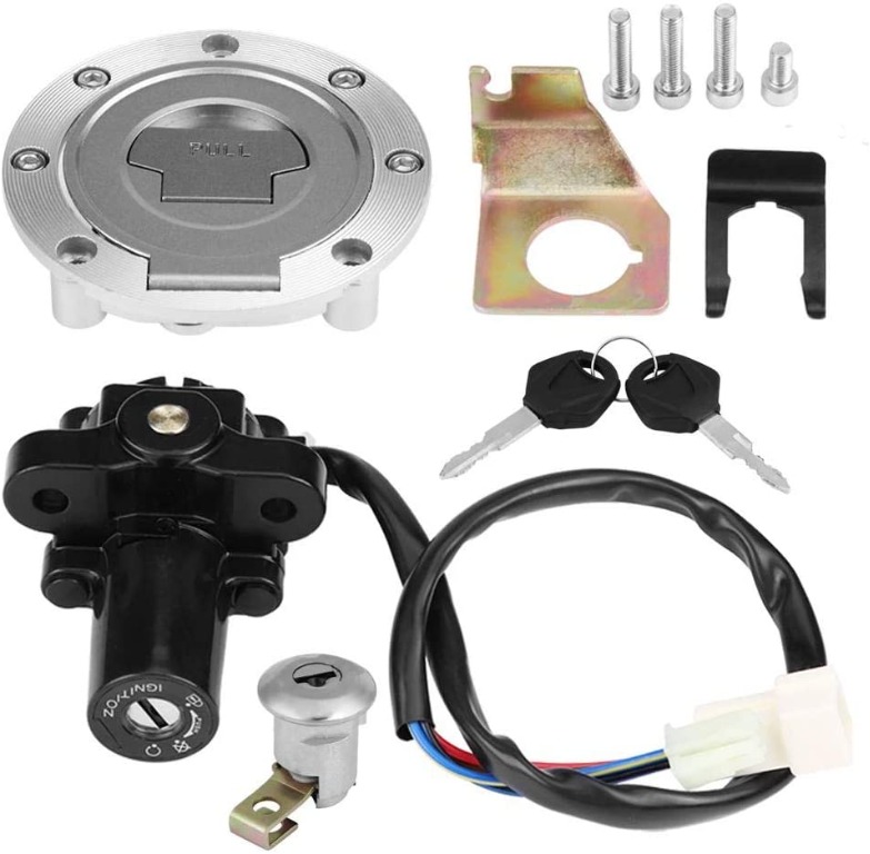 Duokon Set of Motorcycle Ignition Lock Ignition Switch Seat Lock Fuel ...