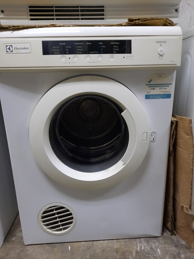 Electrolux 6kg sensor dryer warranty 2months, TV & Home Appliances ...