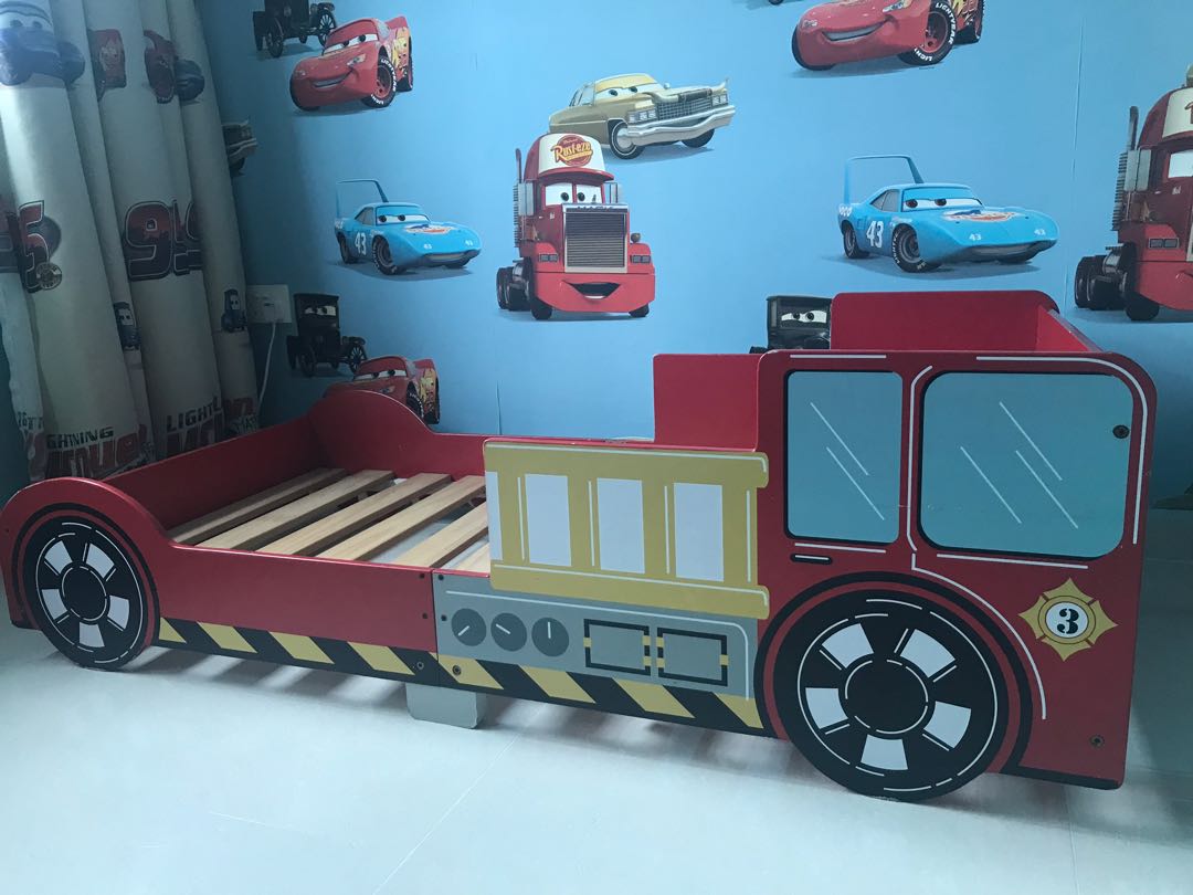 Fire Engine Bed frame (free) , Babies & Kids, Baby Nursery & Kids ...
