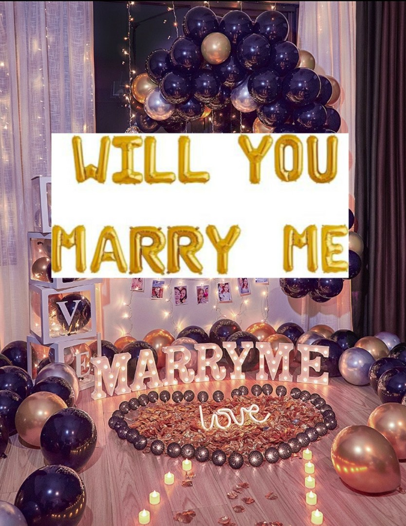 Gold Black Classy Proposal Theme Set, Hobbies & Toys, Stationery ...