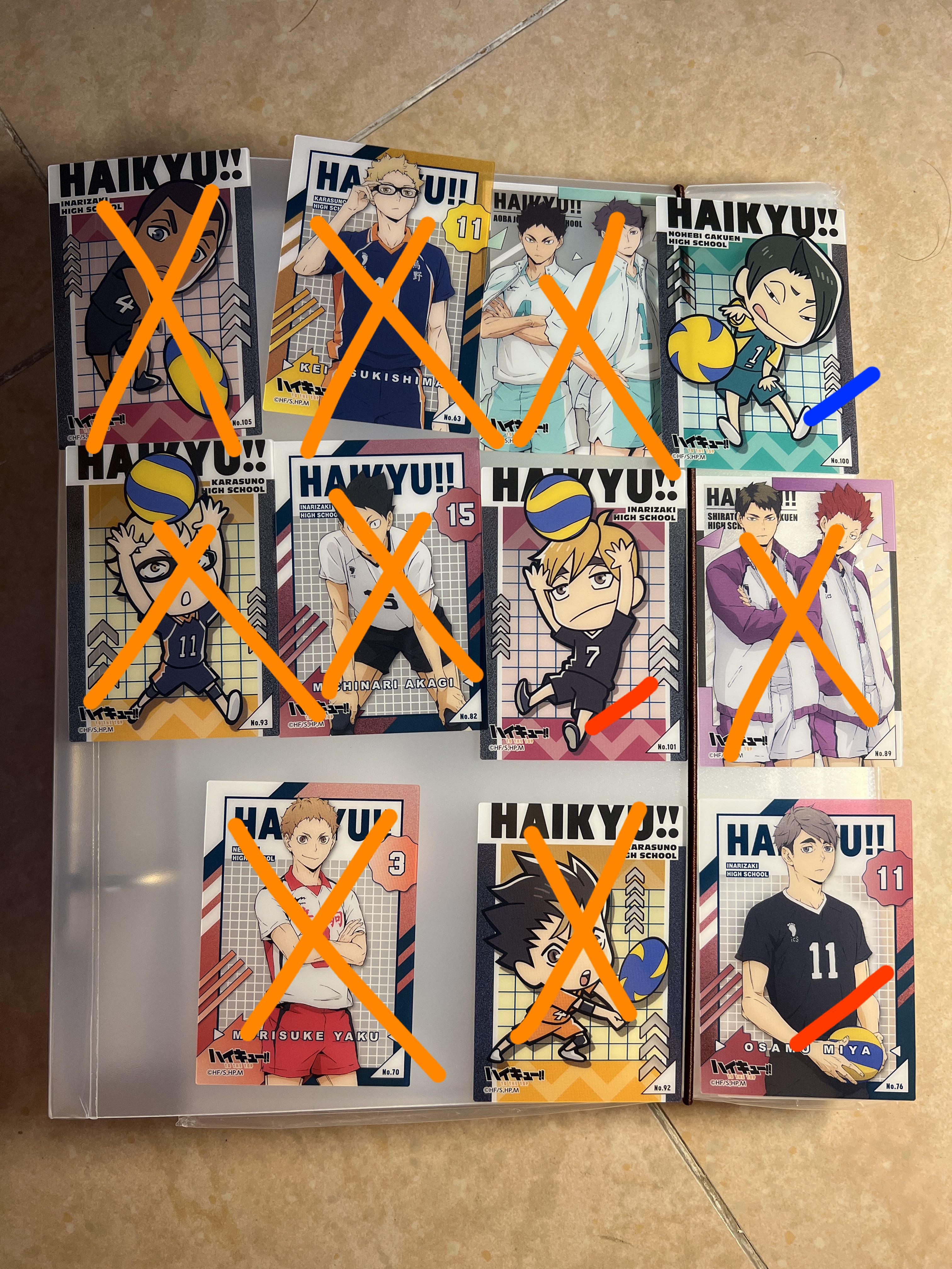 Haikyuu Clear Cards, Hobbies & Toys, Memorabilia & Collectibles, J-pop ...