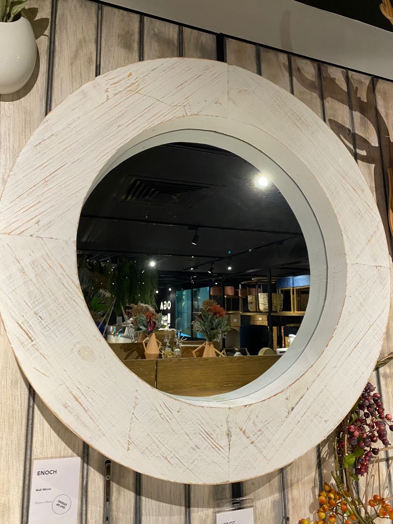 Hooga Enoch Round Mirror, Furniture & Home Living, Home Decor, Mirrors ...
