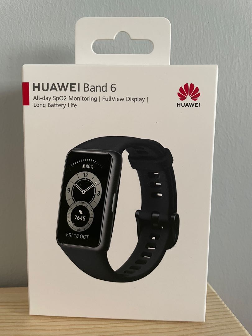 Huawei Band 6 (Black), Mobile Phones & Gadgets, Wearables & Smart ...