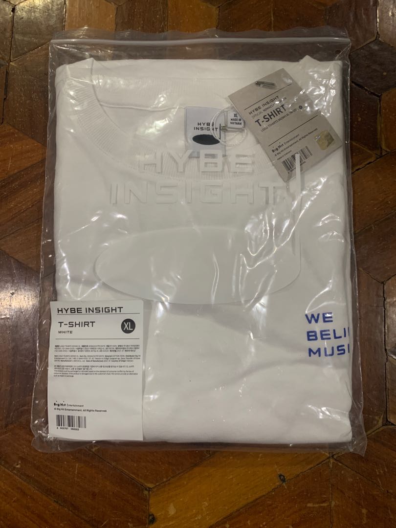 Hybe Insight White T-shirt (BTS/Seventeen/TXT/GFRIEND/Enhypen), Women's ...