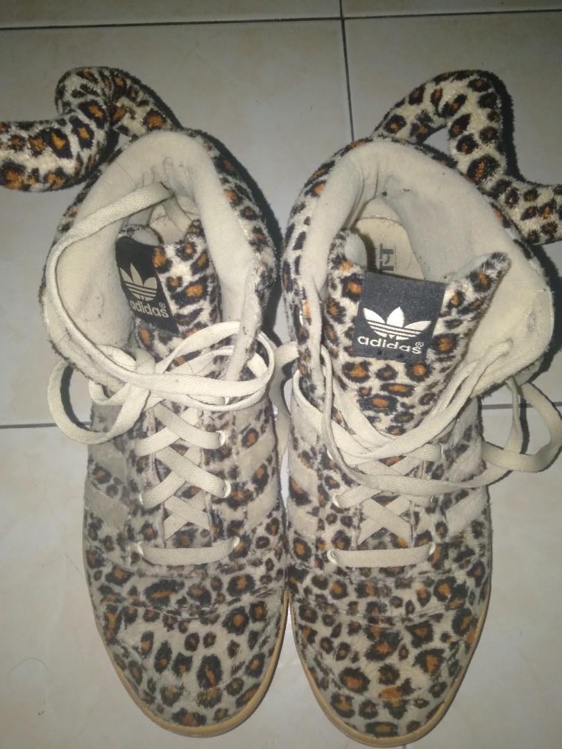 Jeremy Scott x Adidas leopard tail, Men's Fashion, Footwear, Sneakers ...