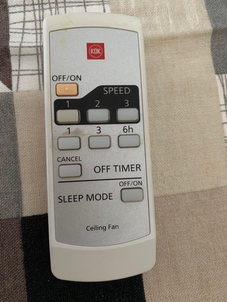 KDK fan remote control, TV & Home Appliances, Electrical, Adaptors ...
