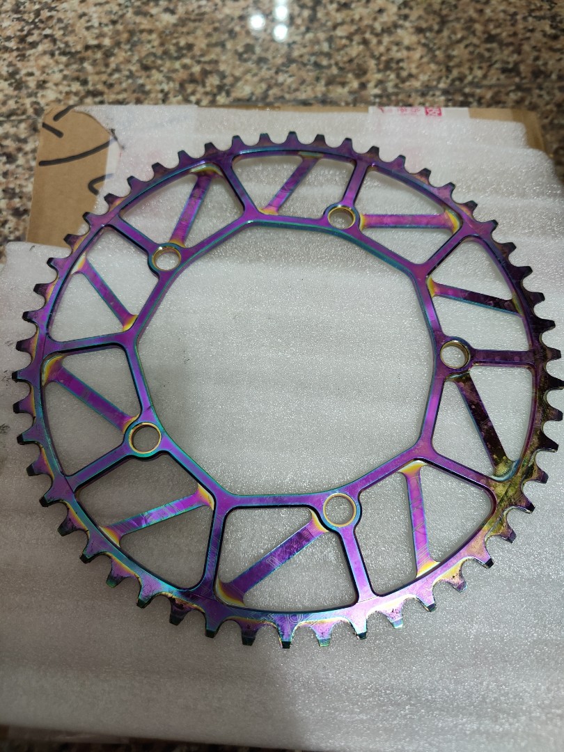 Litepro oil slick chainring 52T, Sports Equipment, Bicycles & Parts ...