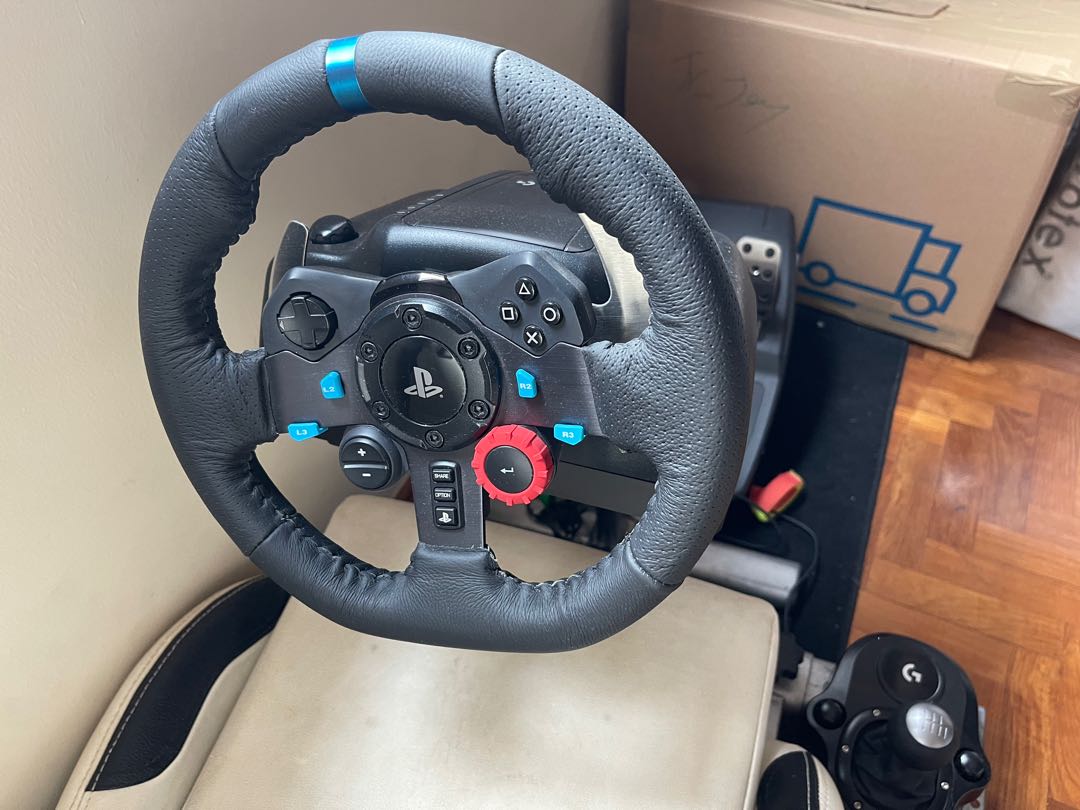 Logitech G29 force feedback wheels with racing rig, Video Gaming ...