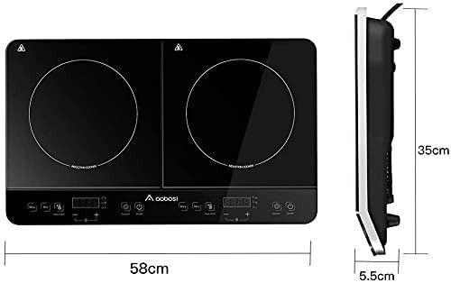 (M5002) Aobosi Induction Hob, 2800W Portable Double Induction Plate ...
