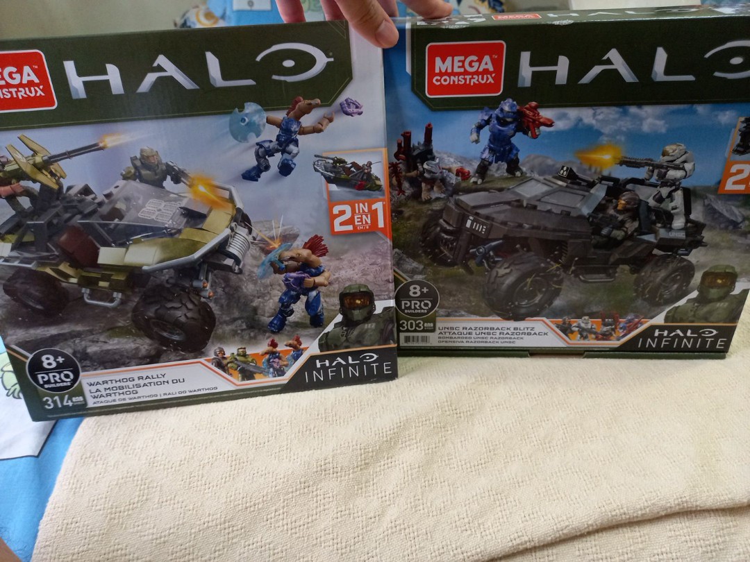 Mega Construx Halo Infinite CHRISTMAS SPECIAL Warthog rally + Razorback ...
