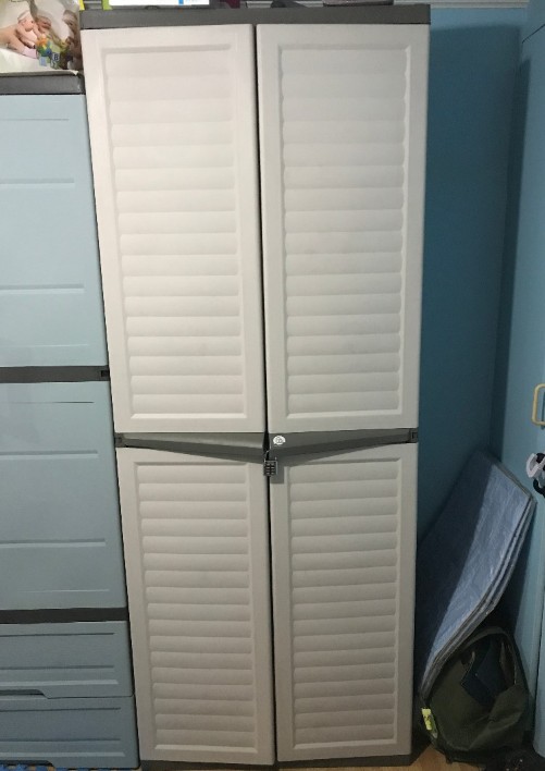 Megabox Click Lock Wardrobe Cabinet Beige, Furniture & Home Living ...
