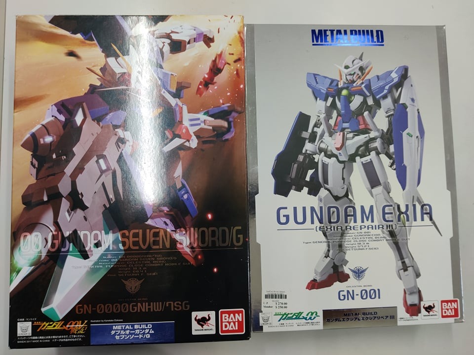 Metal Build Gundams Exia + Seven Sword (SET Sale Only), Hobbies & Toys ...
