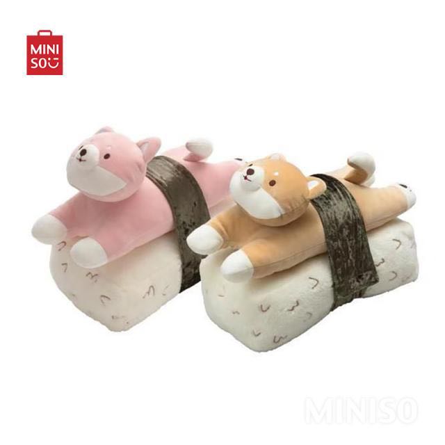 Miniso Pink Sushi Dog Stuffed Toy Plushie, Hobbies & Toys, Toys & Games ...