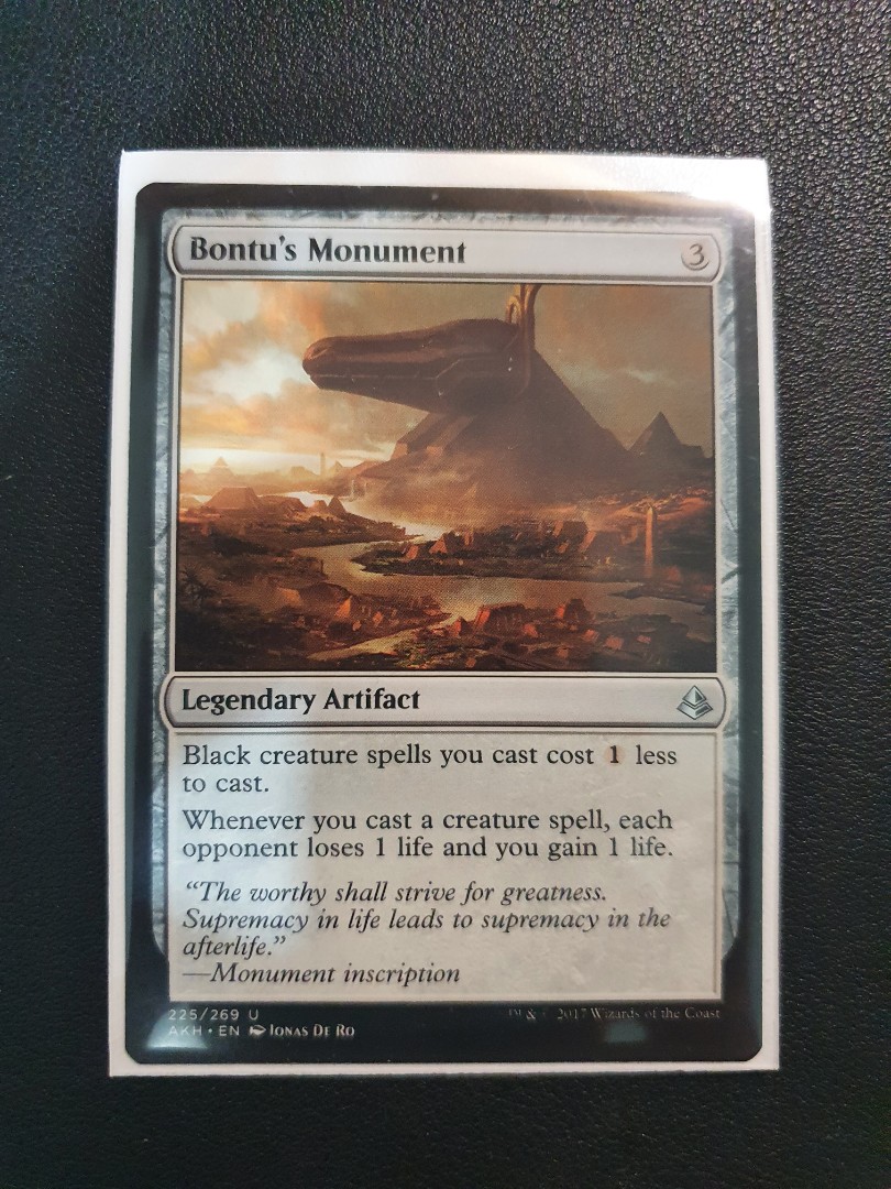MTG Bontu's Monument, Hobbies & Toys, Toys & Games on Carousell