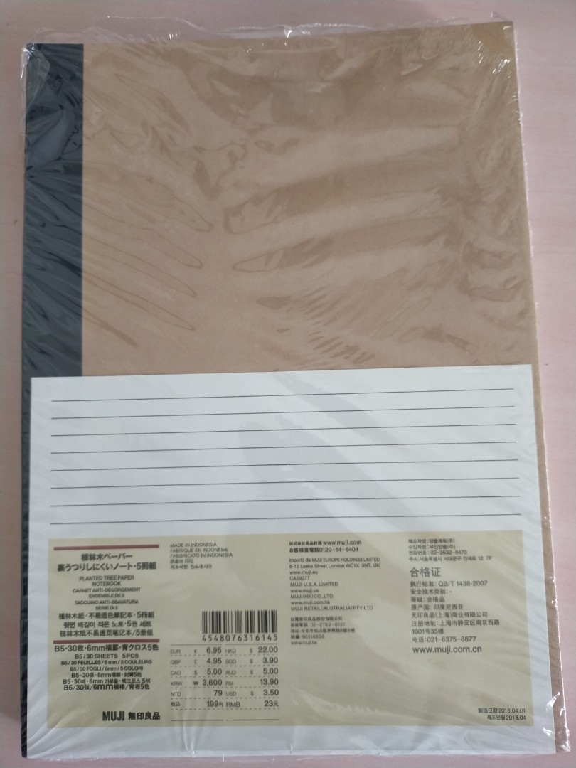 Muji Notebooks, Hobbies & Toys, Stationery & Craft, Stationery & School ...