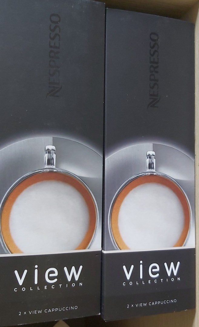 Nespresso View Collection Cuppuccino Cups, Furniture & Home Living ...